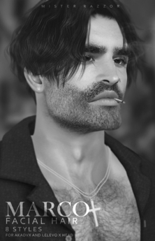 Second Life Marketplace - [MR] Marco Facial Hair DEMO